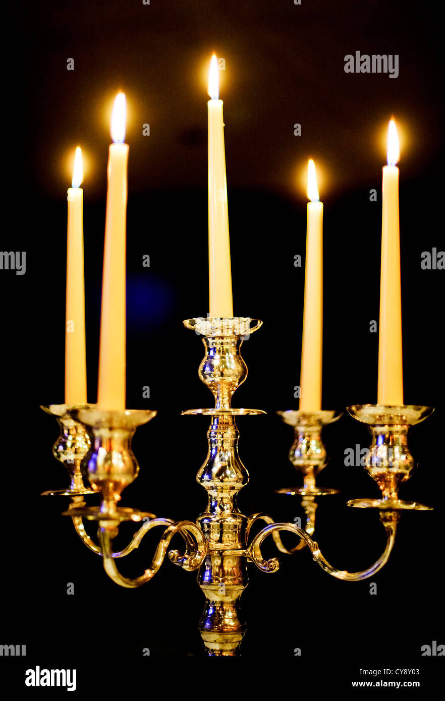 Romantic candlelight mood Stock Photo - Alamy