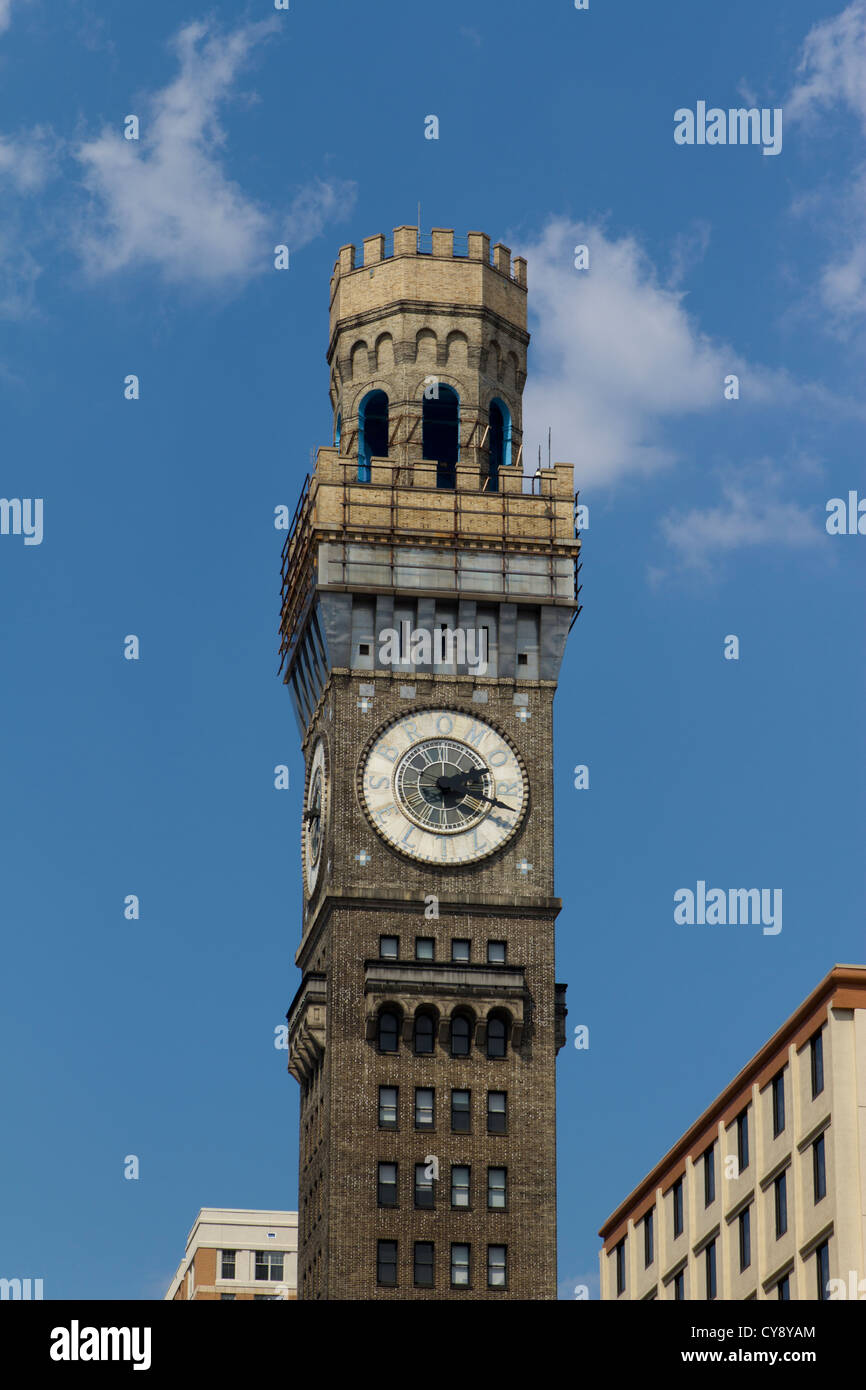 Bromo Seltzer clock tower Baltimore Maryland Stock Photo - Alamy