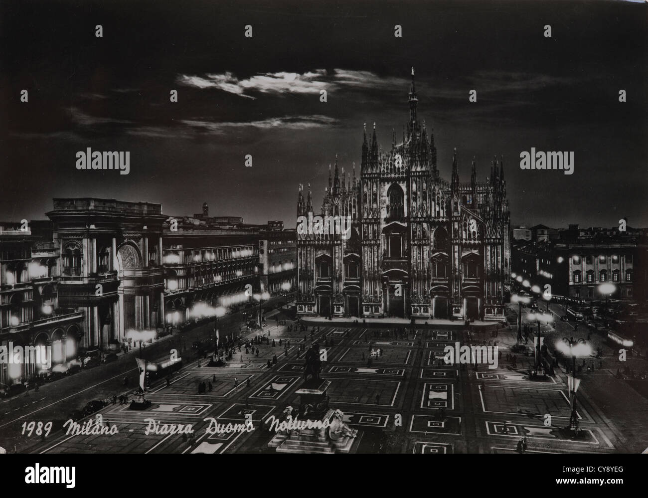 Milan postcard hi-res stock photography and images - Alamy