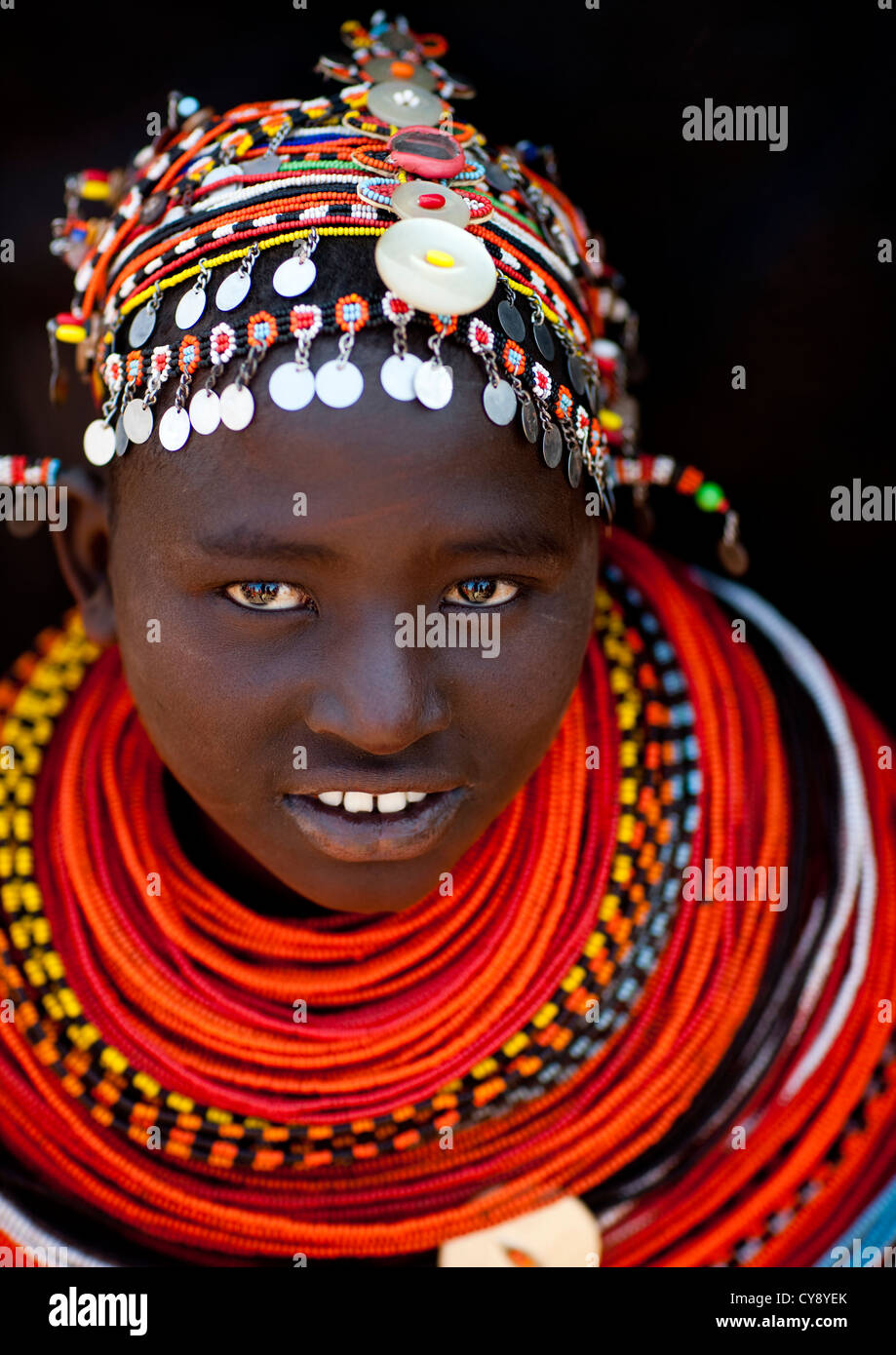 Rendille Tribe Girl, Kenya Stock Photo - Alamy