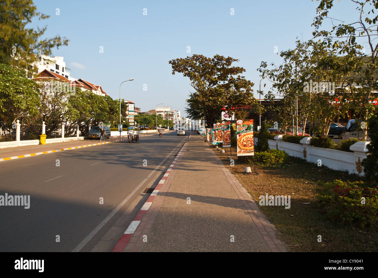 Street View in Vientiane, Laos Stock Photo - Alamy