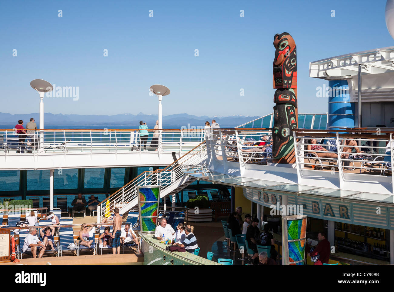 Activity Aboard Cruise Ship Stock Photo - Alamy