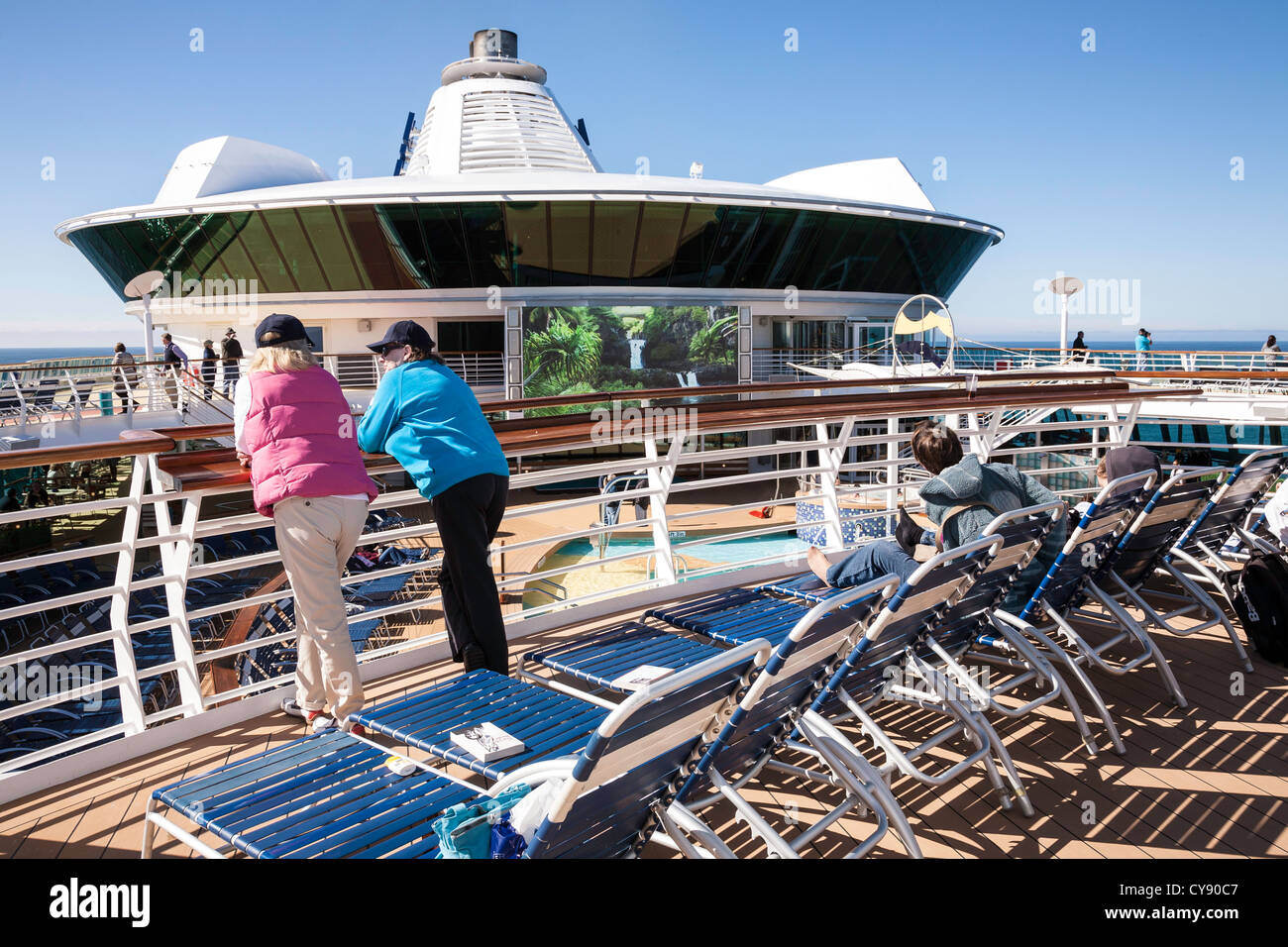 Activity Aboard Cruise Ship Stock Photo - Alamy