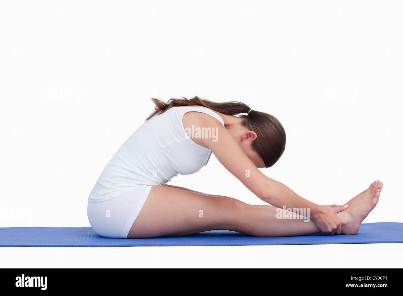 Sitting on mat Cut Out Stock Images & Pictures - Alamy