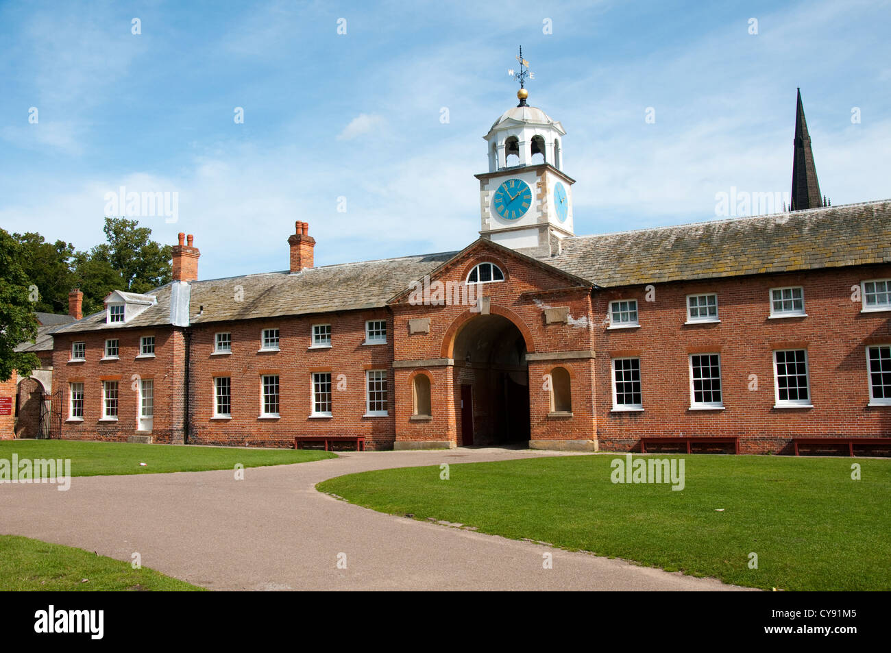 Clock Tower and Stable Block, Clumber Park Nottinghamshire England UK ...