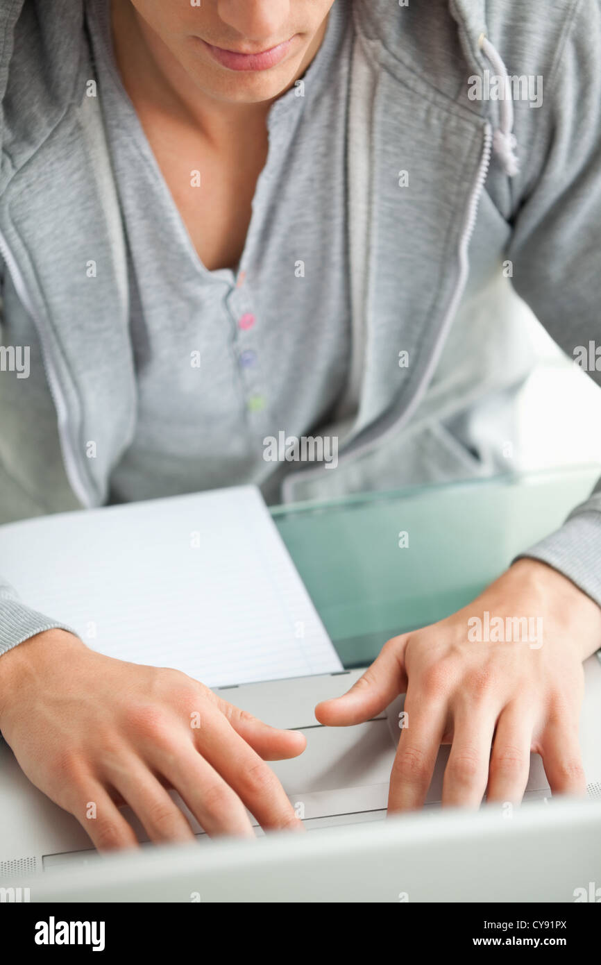 Close-up of a student doing homework Stock Photo - Alamy