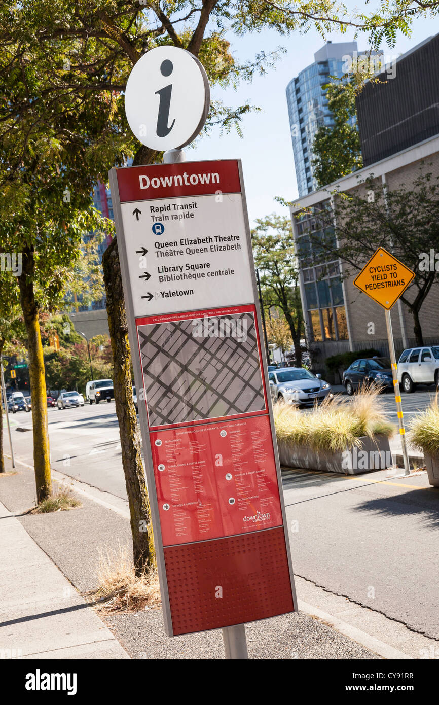 Downtown vancouver map hi-res stock photography and images - Alamy