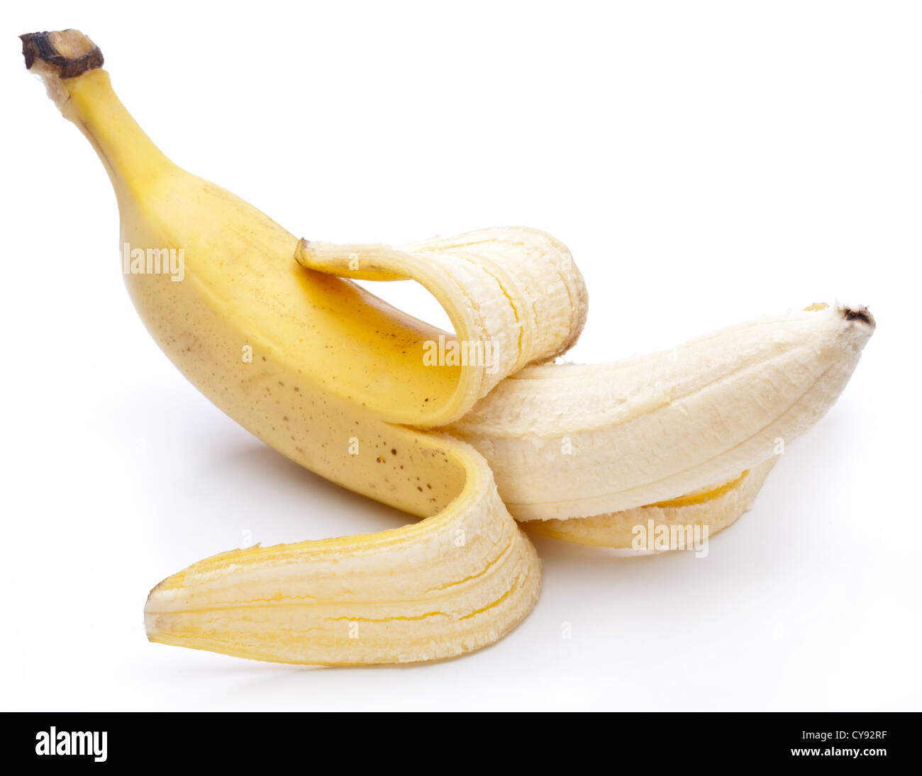 Banana isolated on white background Stock Photo - Alamy