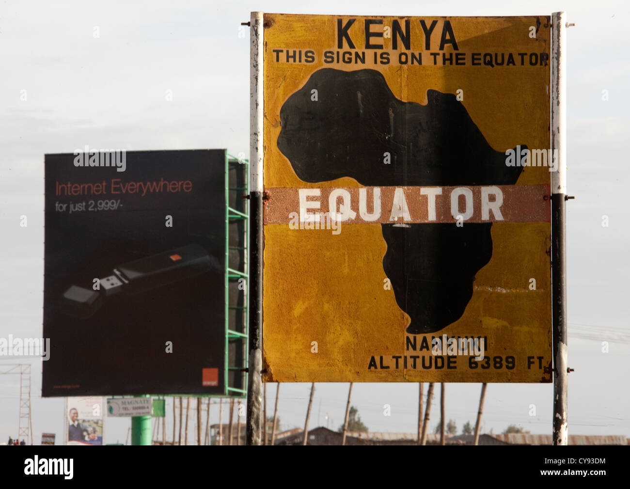 Equator Line In Kenya Stock Photo - Alamy