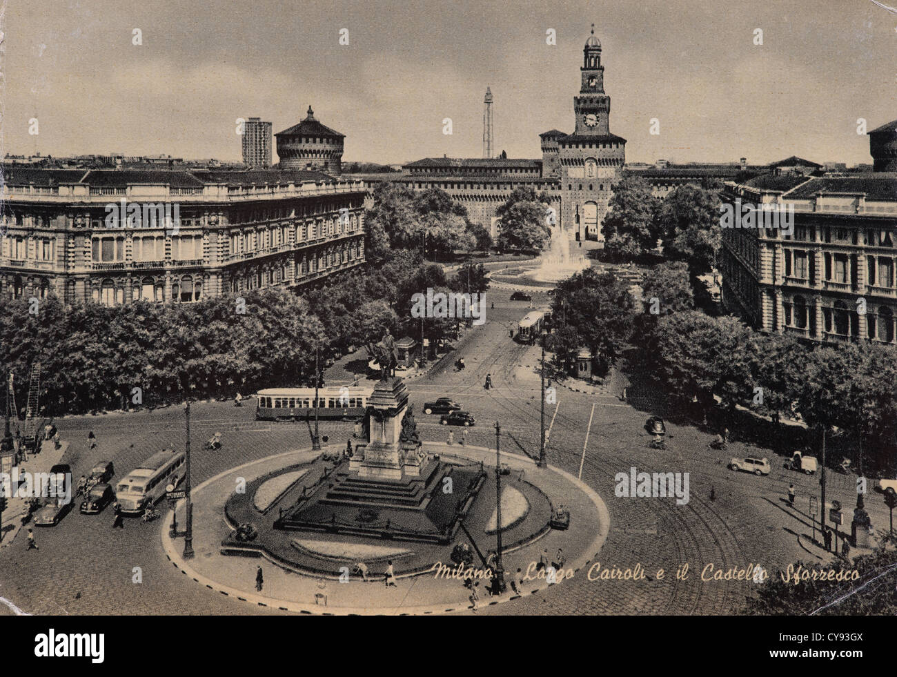 Milan postcard hi-res stock photography and images - Alamy