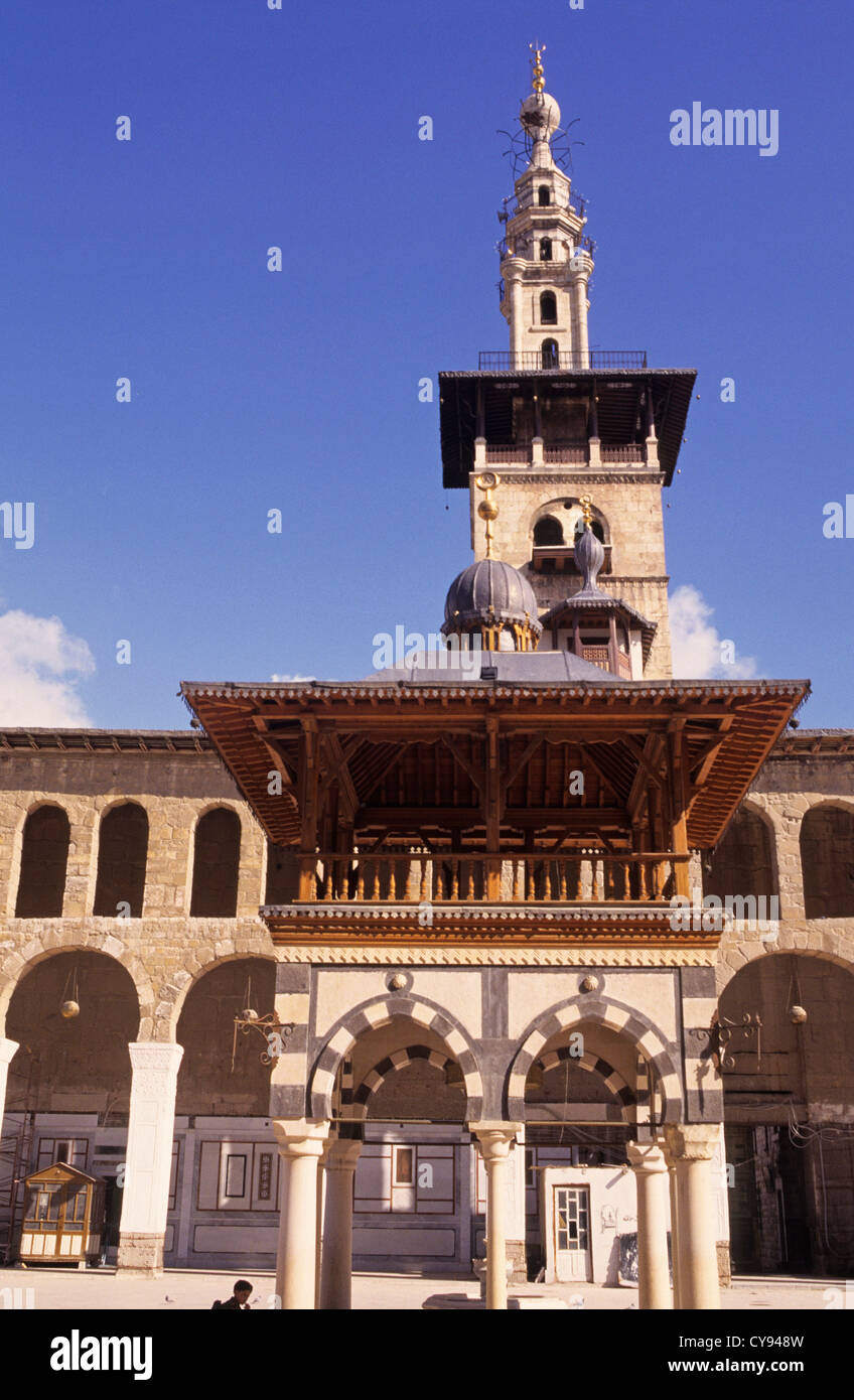 mosque, damascus, syria, middle east Stock Photo - Alamy