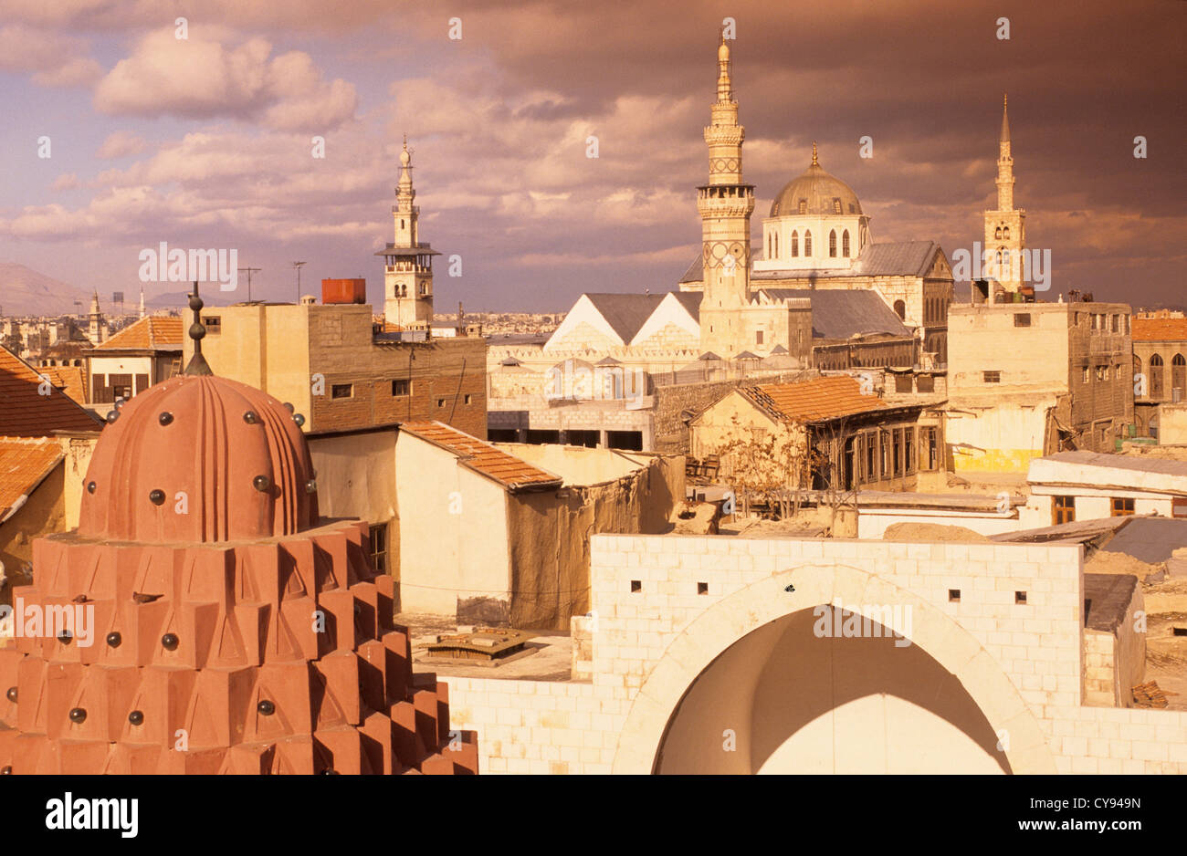 mosque, damascus, syria, middle east Stock Photo - Alamy
