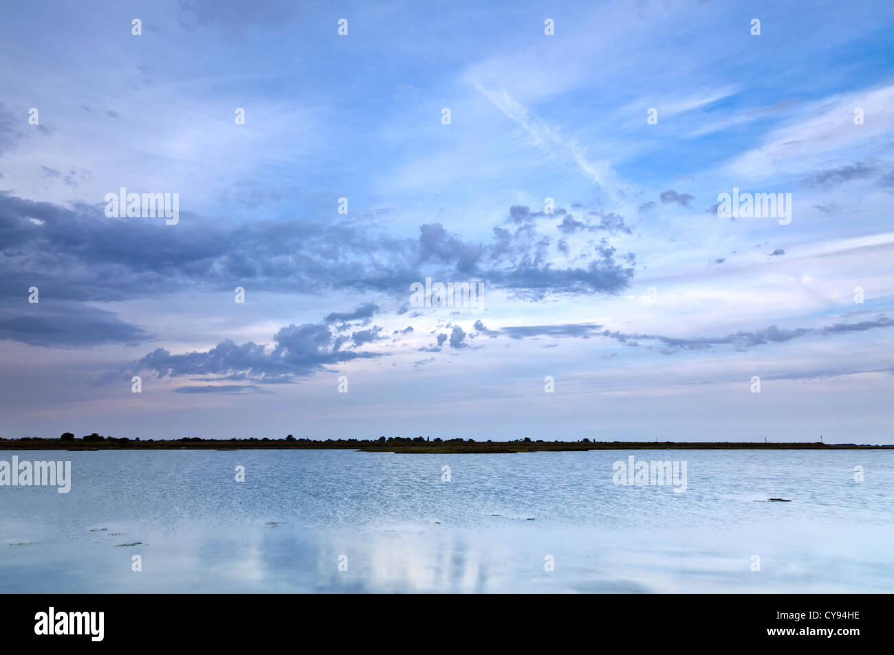 High Tide Covers Causeway Between Mainland and Osea Island Stock Photo ...