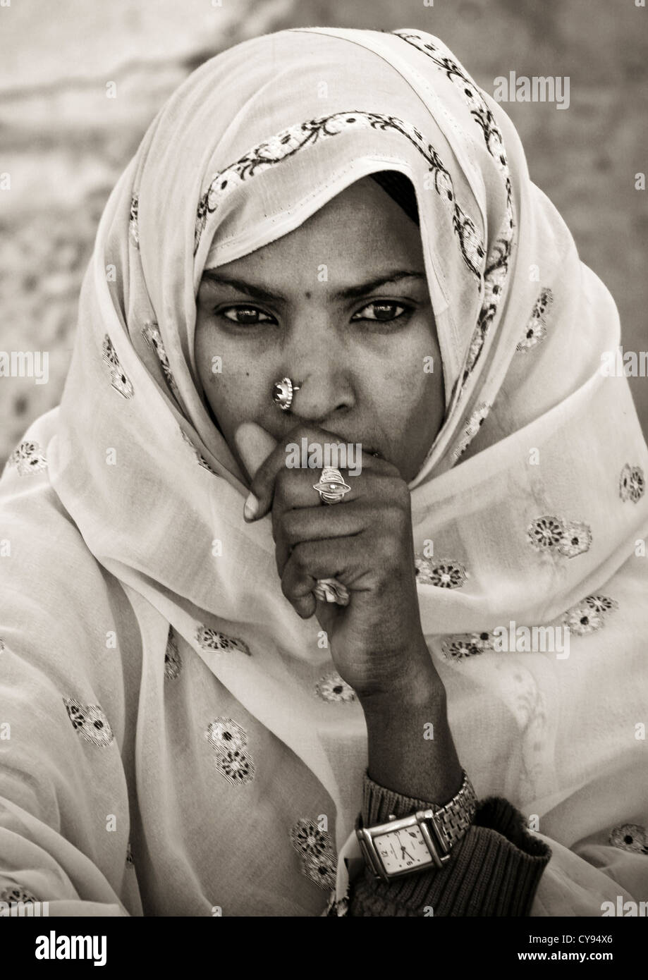 Woman During Festival Of Mariam Dearit, Keren, Eritrea Stock Photo - Alamy