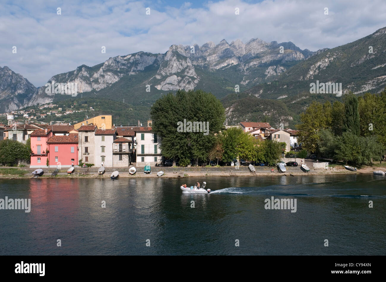 village of Pescarenico, Lecco, Italy Stock Photo - Alamy