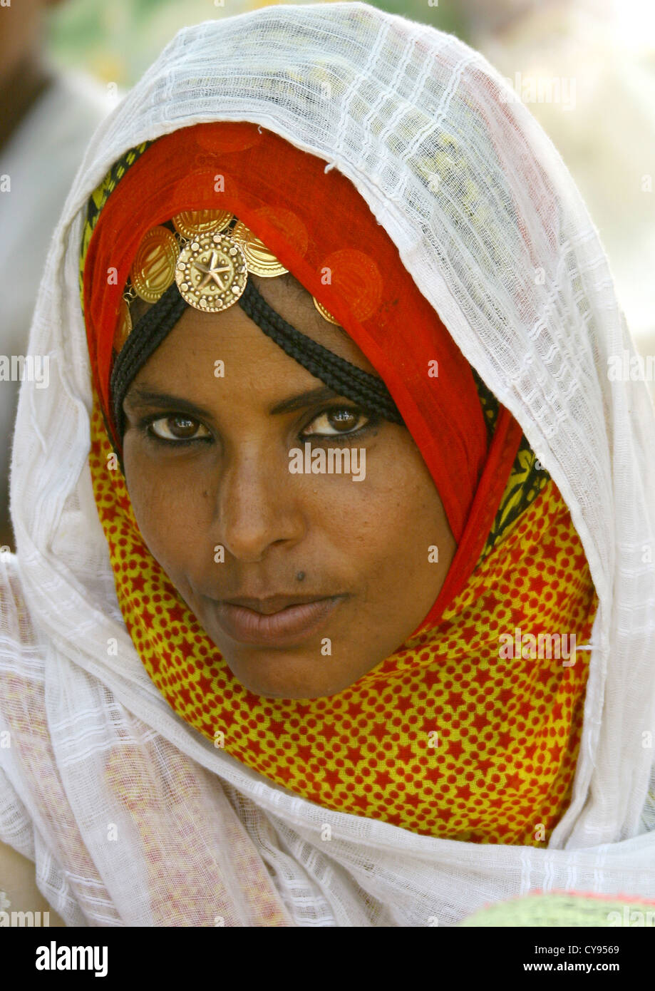 Woman At Festival Of Mariam Dearit, Keren, Eritrea Stock Photo - Alamy
