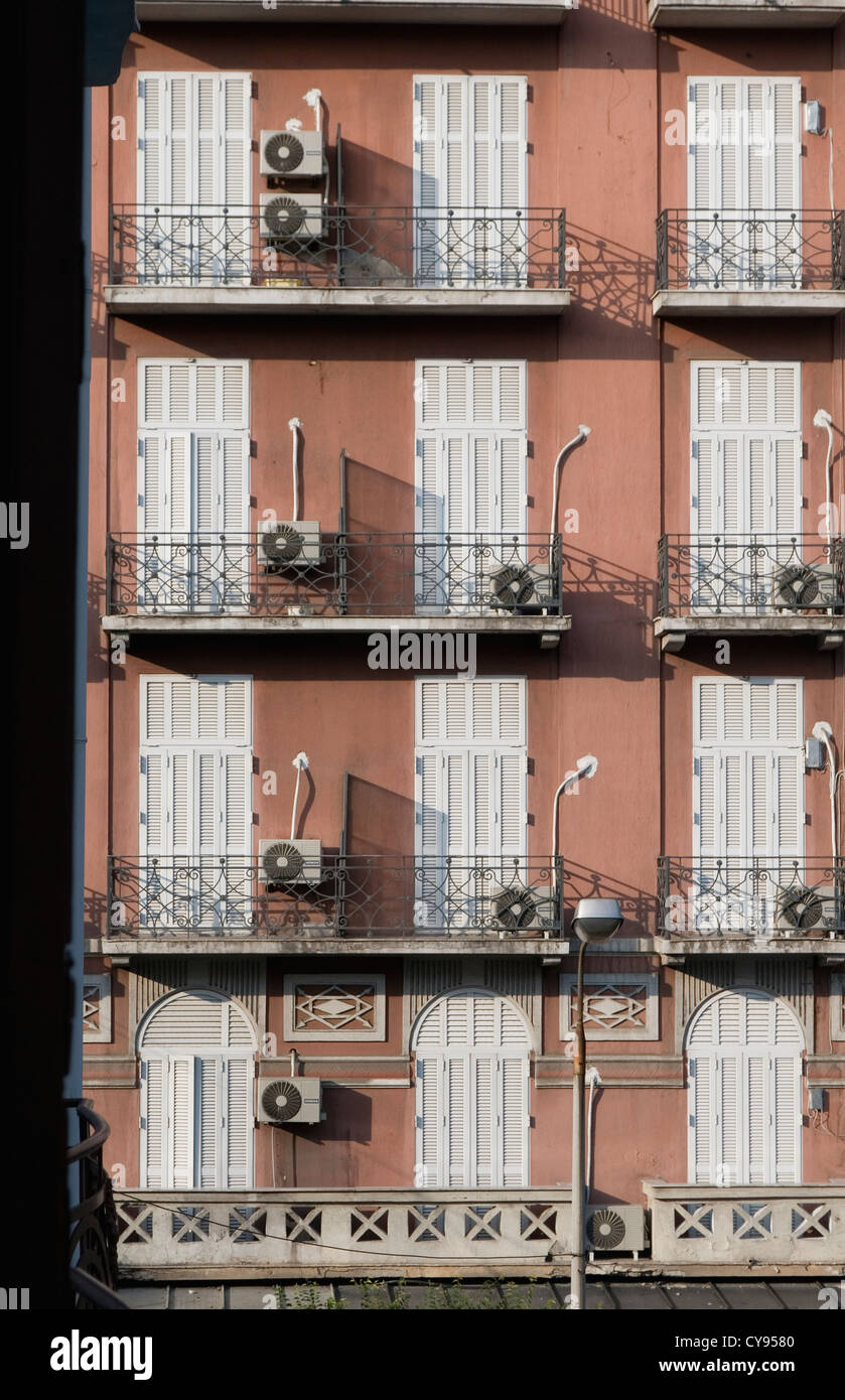 hotel with all windows closed, Thessaloniki, Greece Stock Photo - Alamy