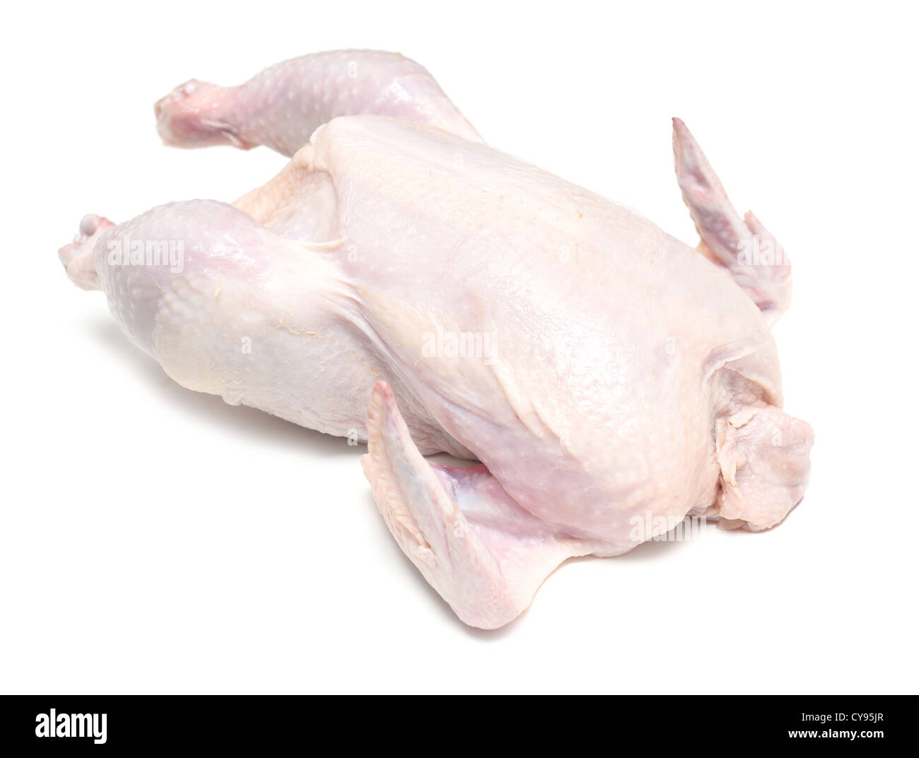 Raw chicken isolated on white background Stock Photo - Alamy