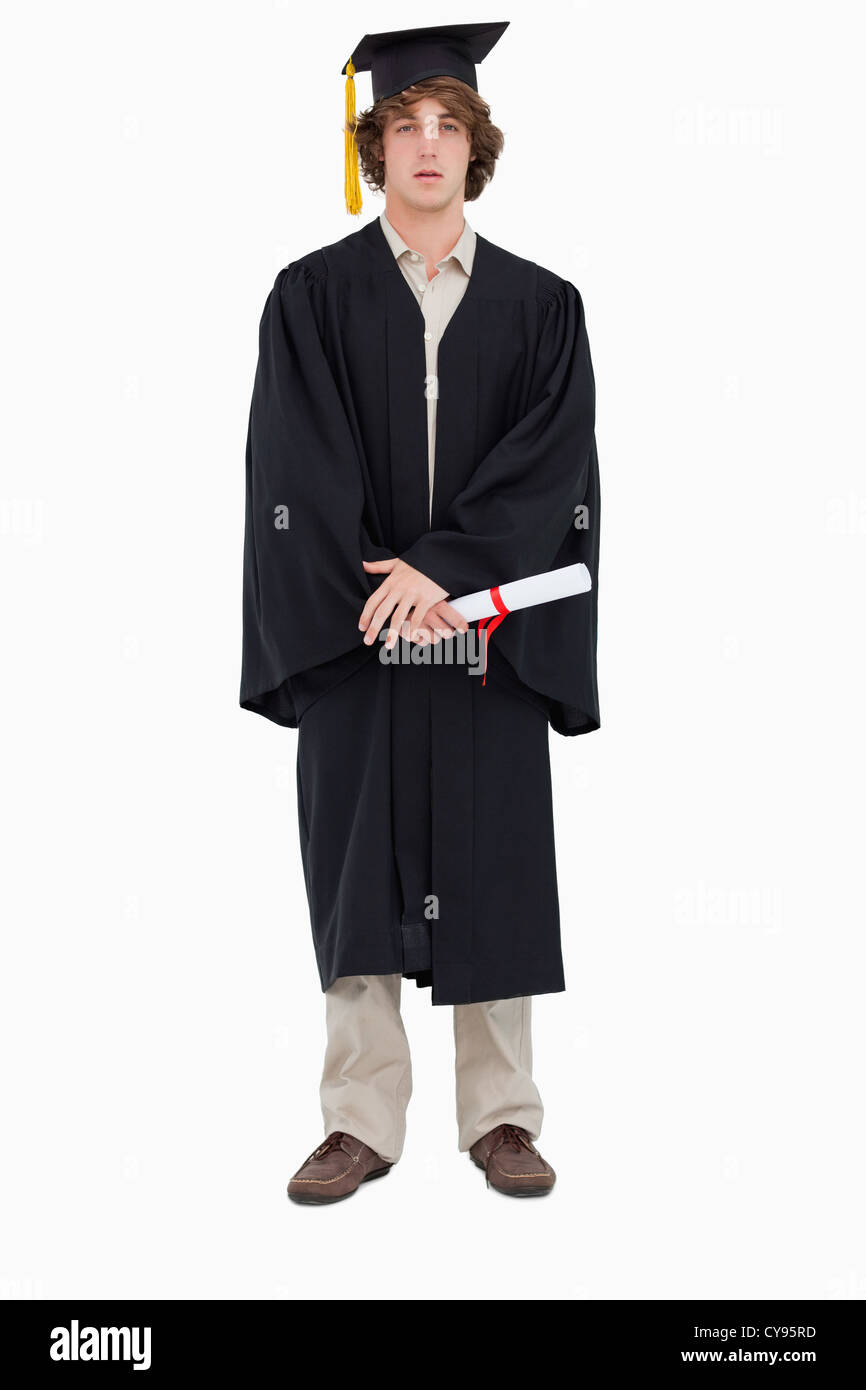 Black academic robe hi-res stock photography and images - Alamy