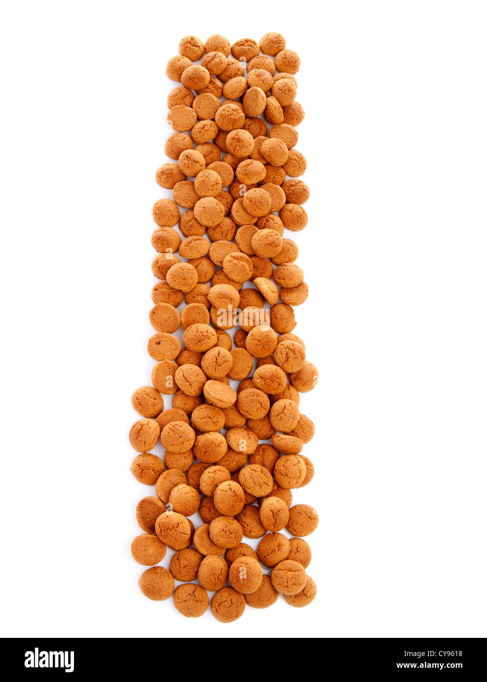Letter made out of pepernoten Stock Photo - Alamy