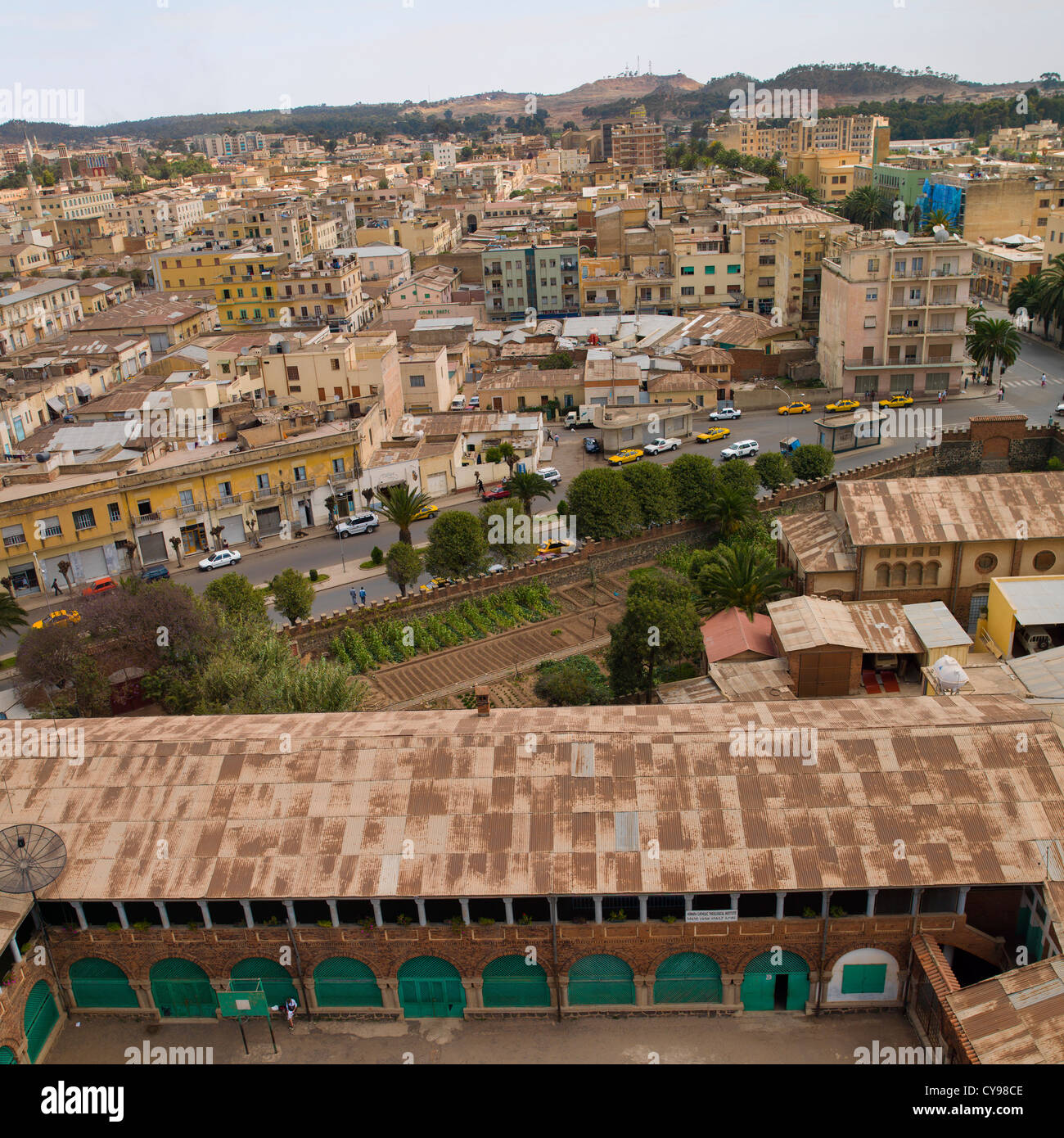 Aerial View Of Asmara, Eritrea Stock Photo - Alamy