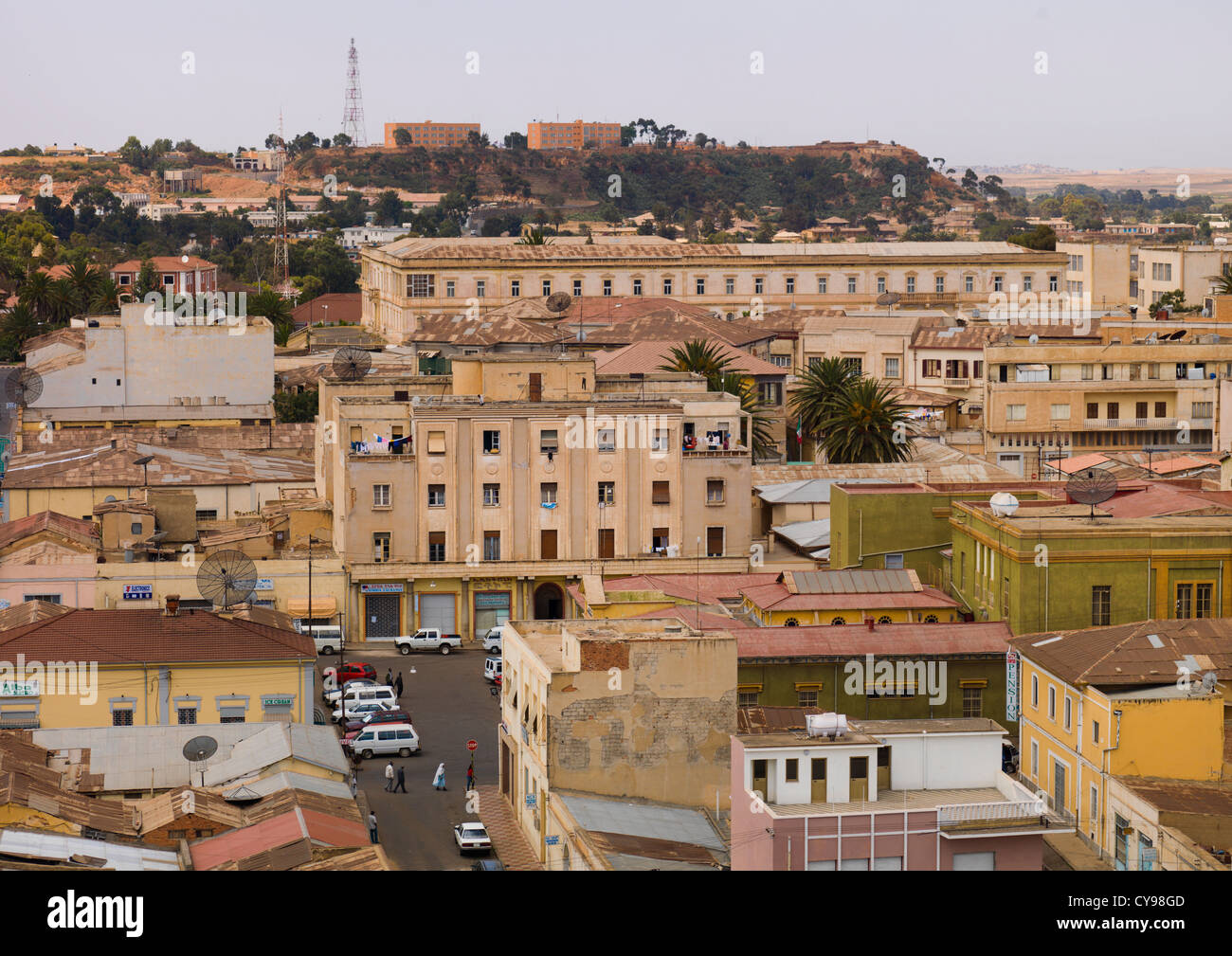 Aerial View Of Asmara, Eritrea Stock Photo - Alamy
