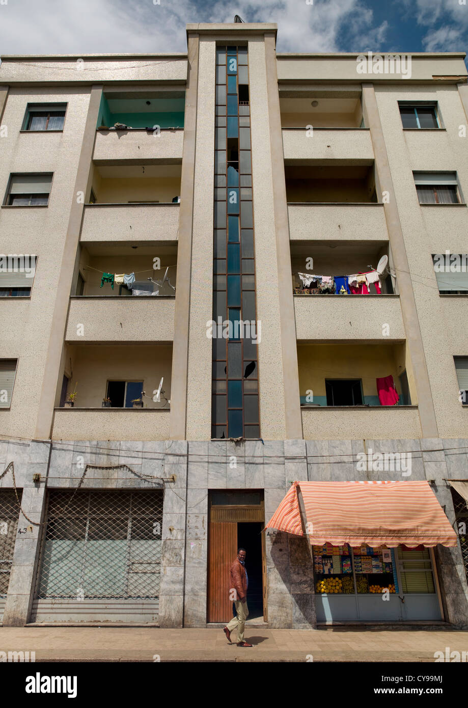Old Italian House In Asmara , Eritrea Stock Photo - Alamy