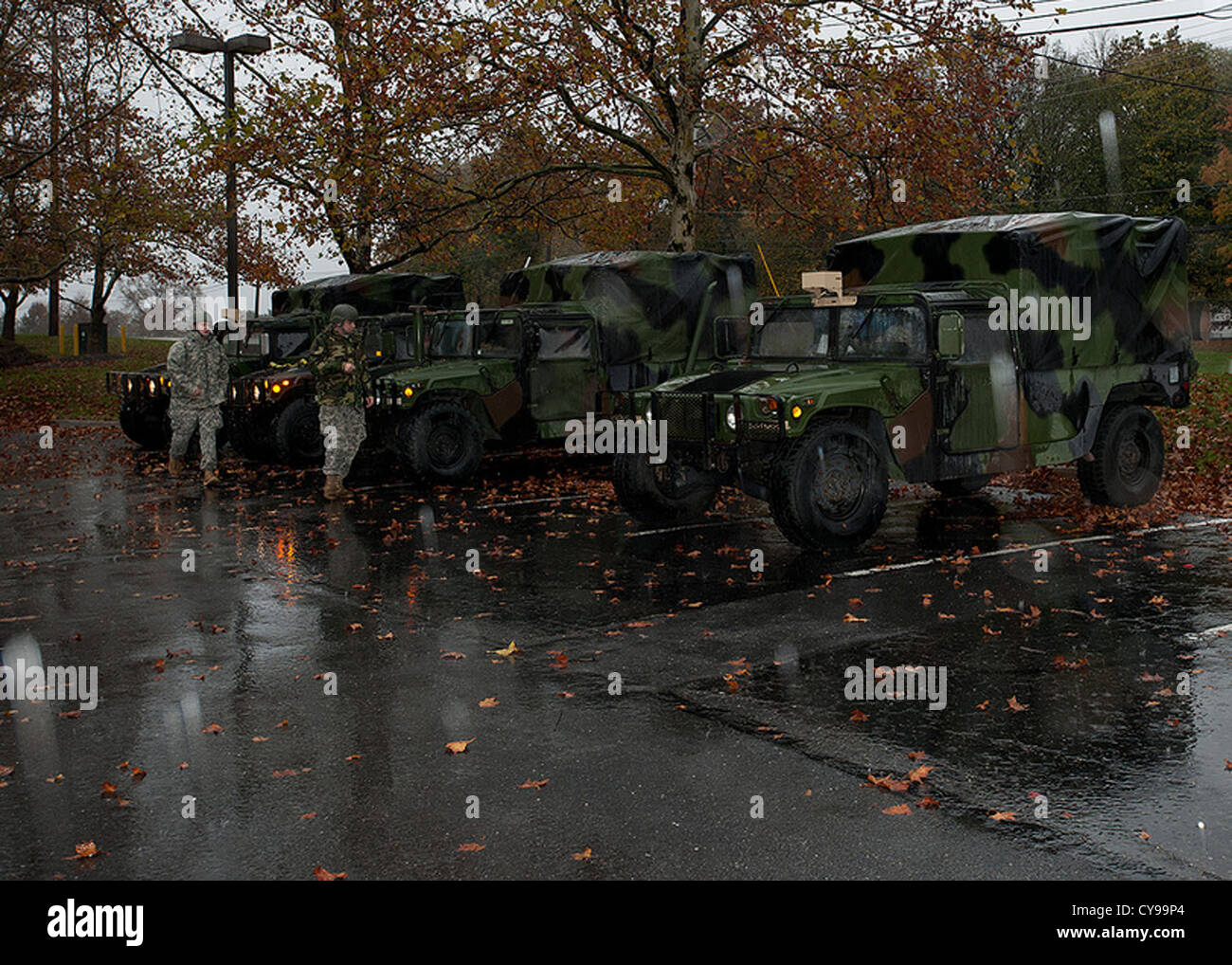 Members of the Maryland National Guard's 58th Battlefield Surveillance ...