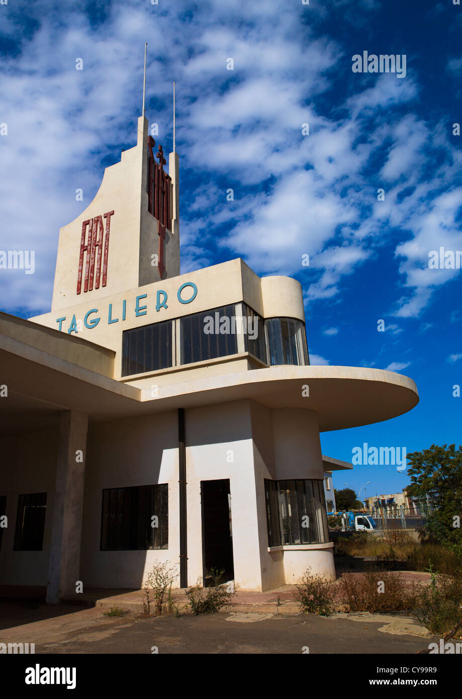 Fiat Tagliero Garage In Asmara, Eritrea Stock Photo - Alamy