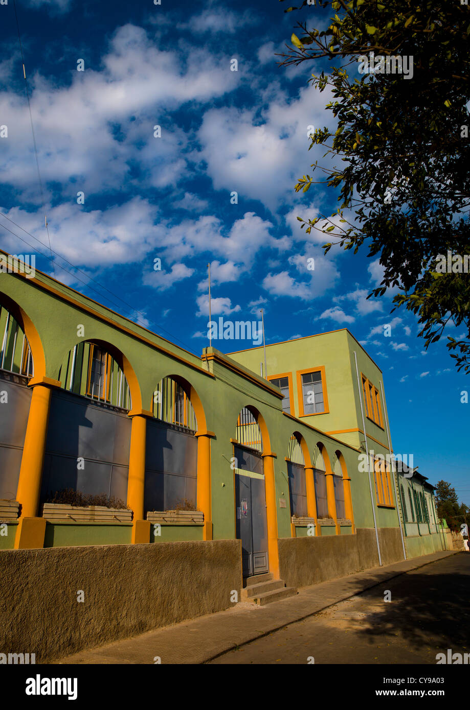 Old Italian Building In Asmara , Eritrea Stock Photo - Alamy