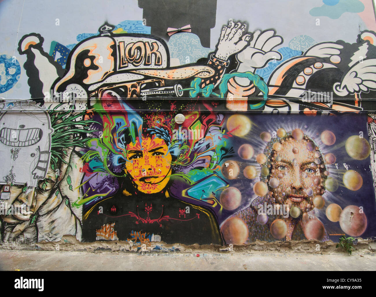street art, a thriving alternative subculture in Berlin, Germany Stock ...