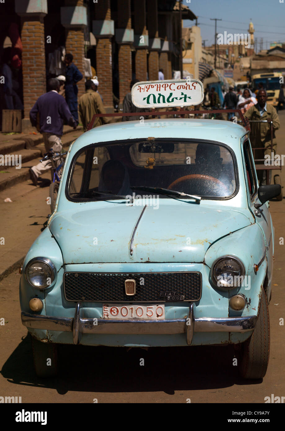 Driving School With Fiat Old Car, Asmara, Eritrea Stock Photo, Royalty ...