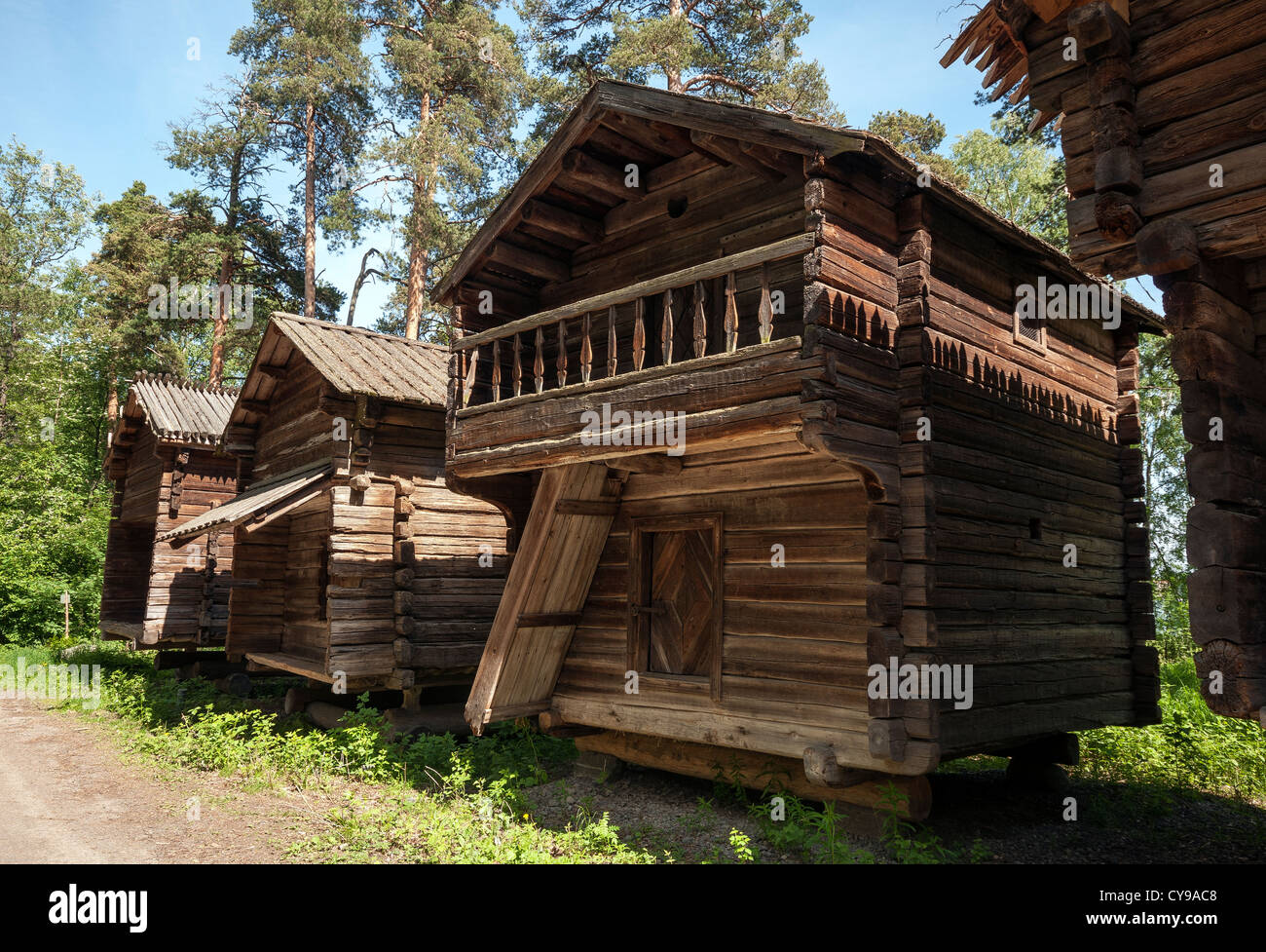 The Museum Island of Seurasaari, houses and other wooden architecture ...