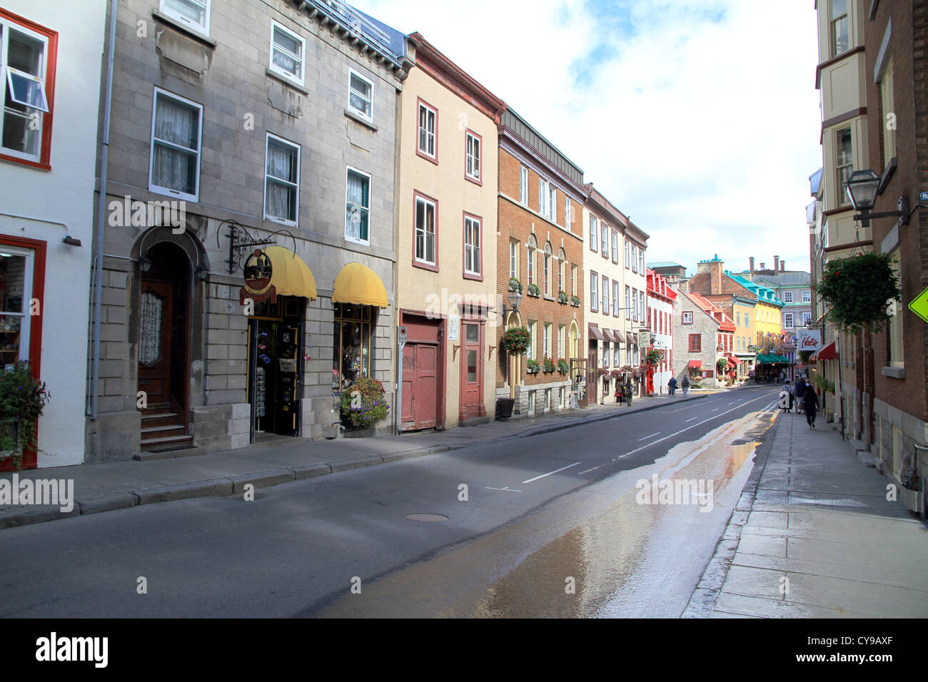 Quebec City Street View Stock Photo - Alamy