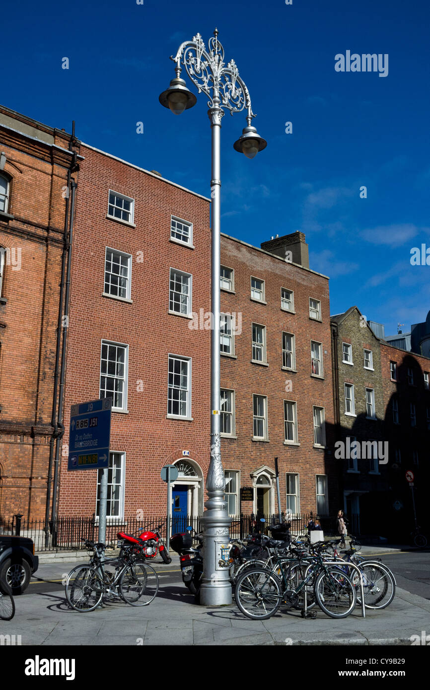 Wrought iron lampost, Dublin, Ireland Stock Photo - Alamy