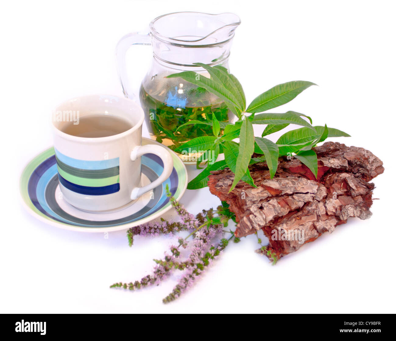 herbal tea with lemon verbena Stock Photo - Alamy