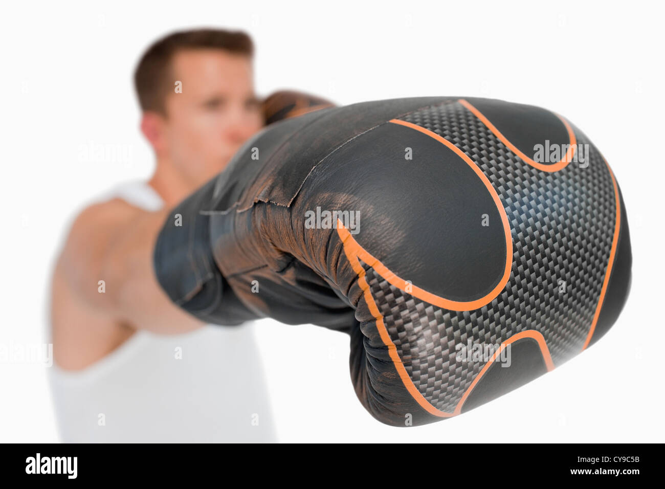 Close up of boxers fist Stock Photo - Alamy