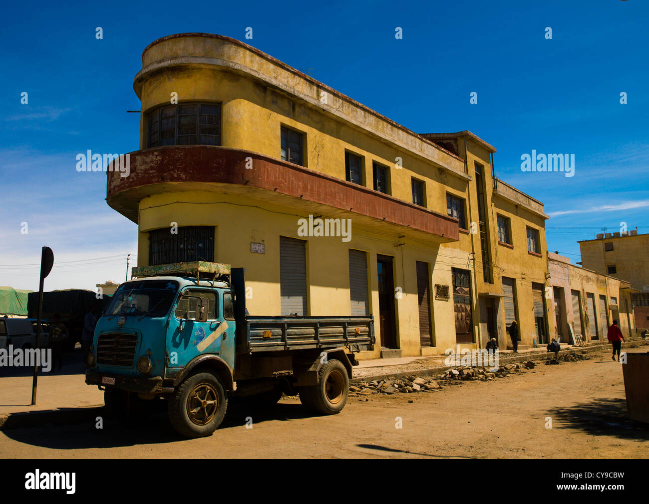Old Italian Building In Asmara, Eritrea Stock Photo - Alamy