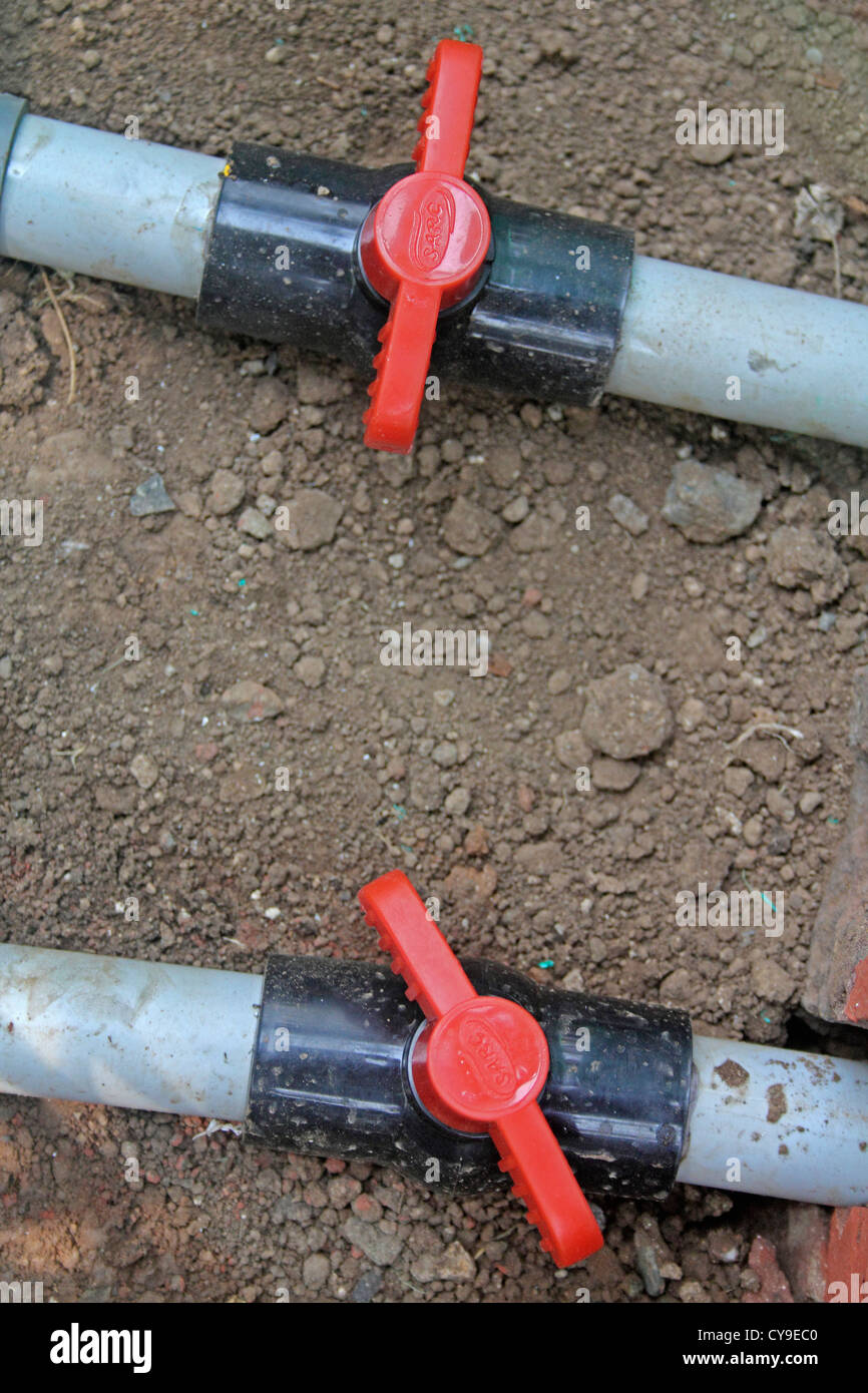 Plastic Tap Thread Water Stock Photo - Alamy