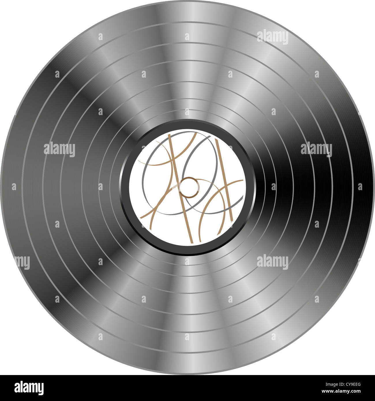 Detailed shot of old Vinyl isolated on white Stock Photo - Alamy