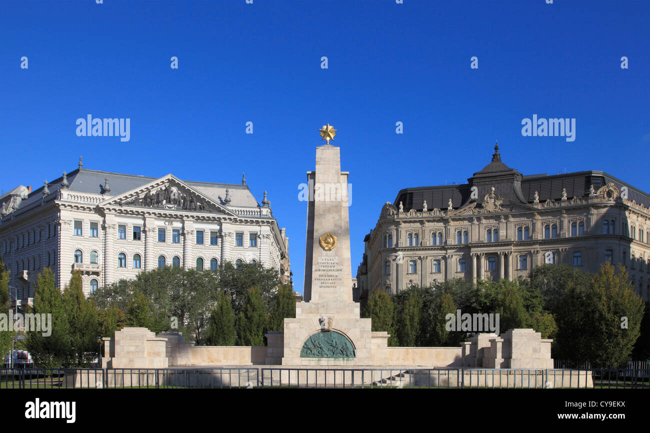 Hungary, Budapest, Freedom Square, Soviet Memorial Stock Photo - Alamy