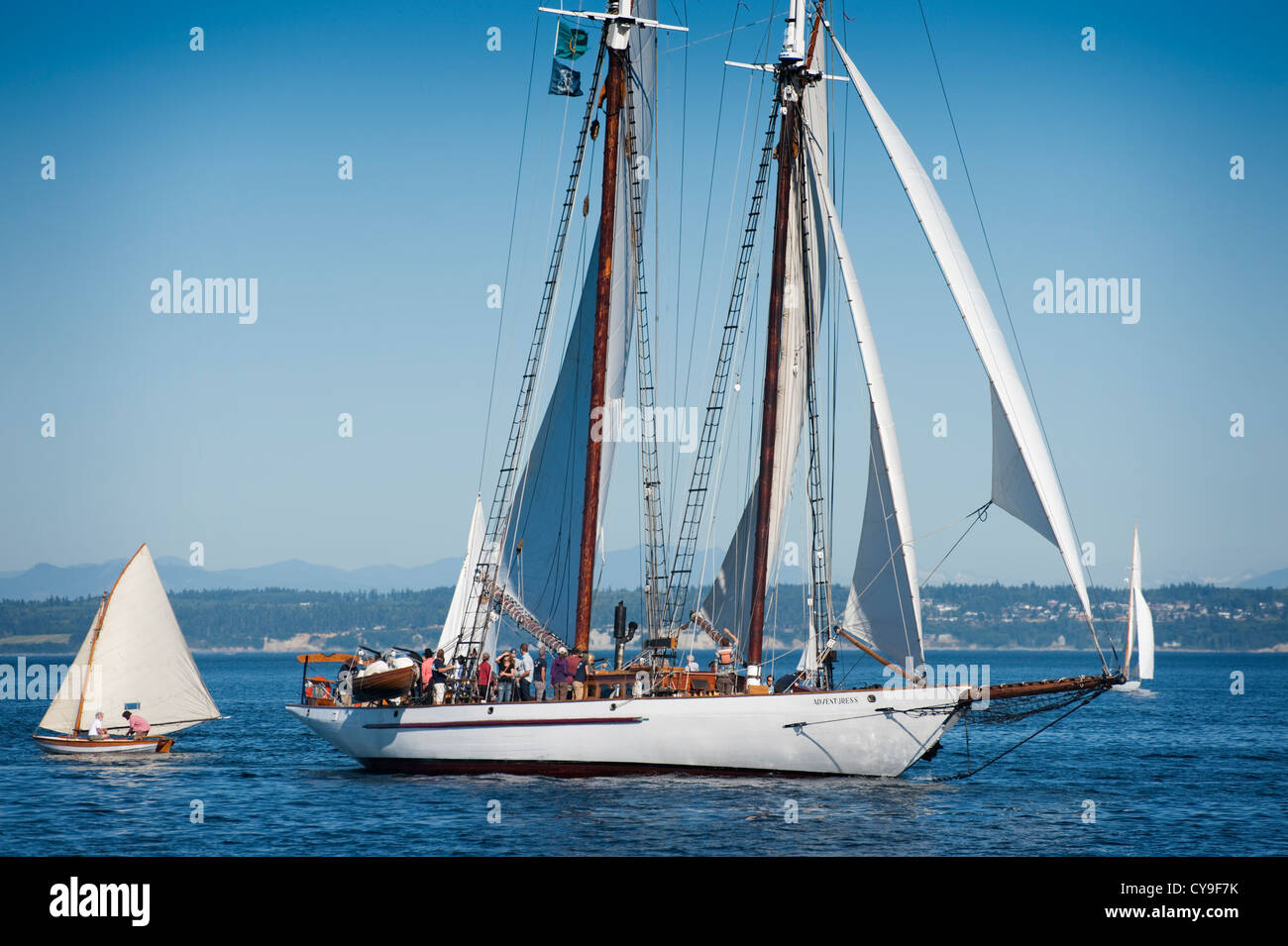 Gaff rigged sailboat hi-res stock photography and images - Alamy