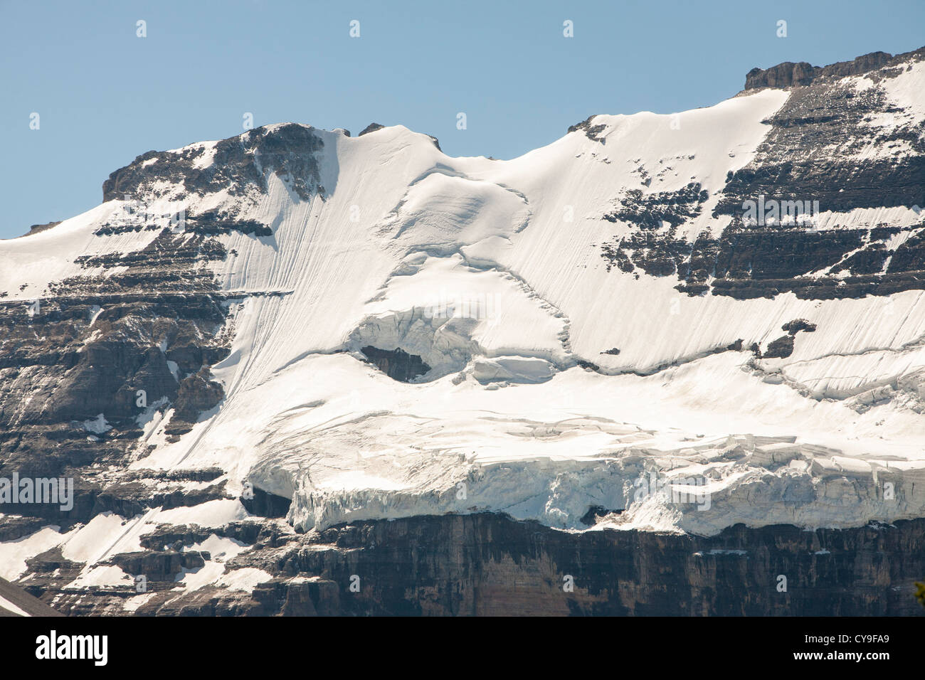 The Victoria Glacier above Lake Louise in the Canadian Rockies. Like ...