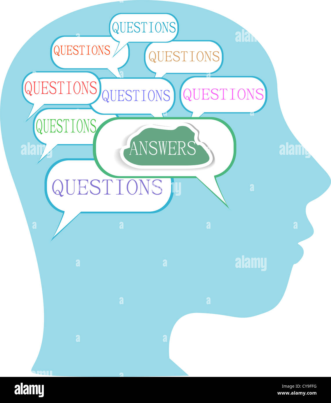 question and answer info text graphic and arrangement concept Stock ...