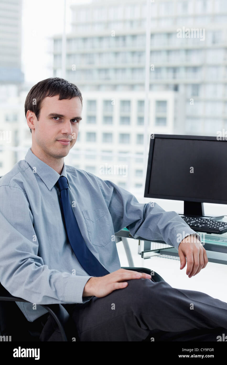 Portrait of a manager posing Stock Photo - Alamy