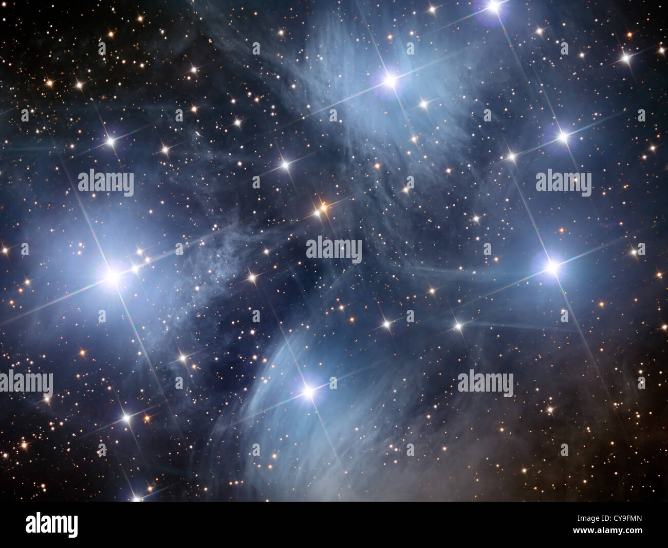 The pleiades star cluster hi-res stock photography and images - Alamy