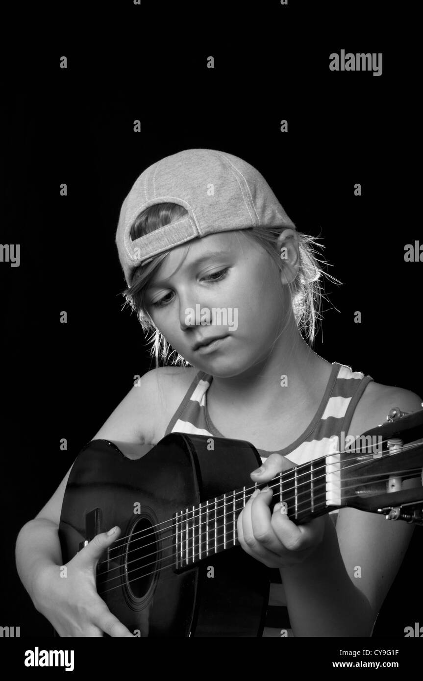 Girl learn Black and White Stock Photos & Images - Alamy