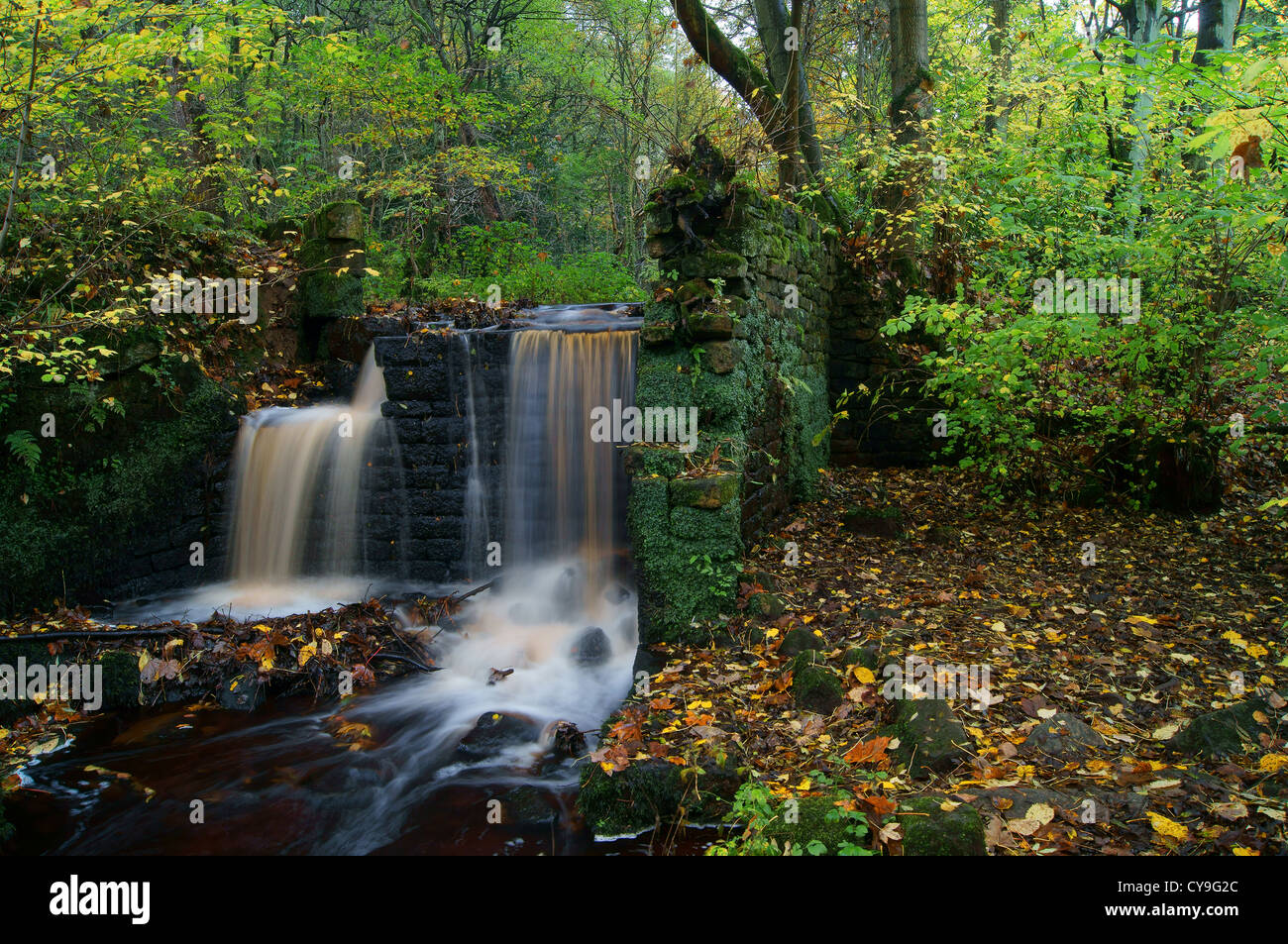 UK,South Yorkshire,Sheffield,River Rivelin,Upper Cut Wheel Near Rivelin ...