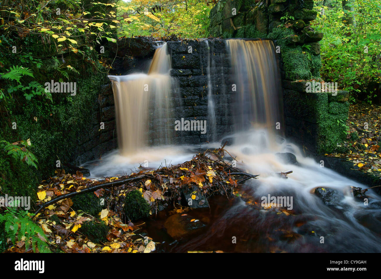 UK,South Yorkshire,Sheffield,River Rivelin,Upper Cut Wheel Near Rivelin ...