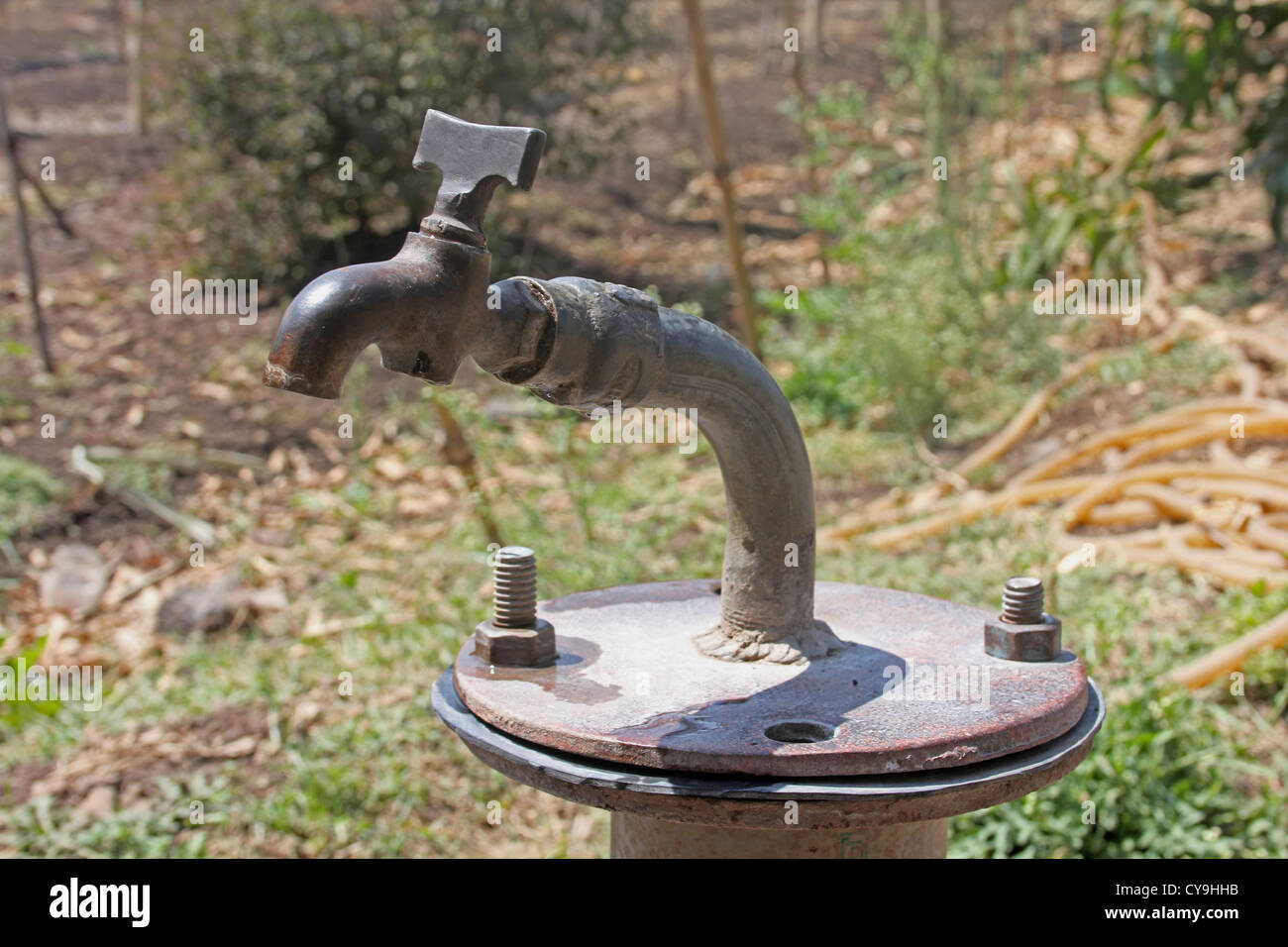 Community Water Tap Stock Photo - Alamy